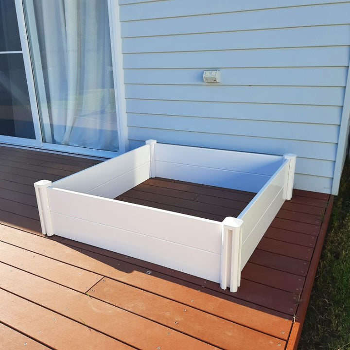 White Hamptons Style PVC Planter Box | Hamptons Home
